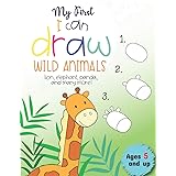 Amazon.com: My First I can draw Wild Animals lion, elephant, panda, and ...
