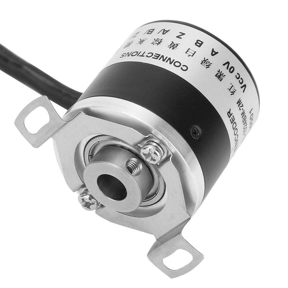 2M Cable AB 2 Phase Incremental Rotary Encoder 5V Two-Phase Signal ...