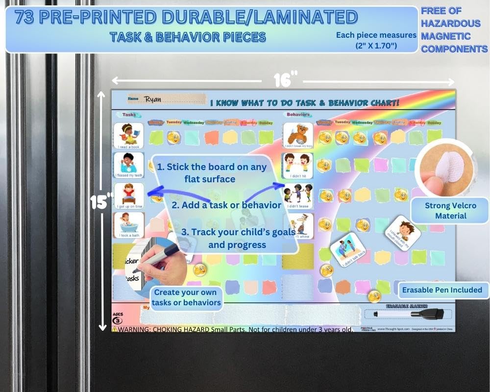 Mua Thought-Spot Behavior Reward Chart for Kids | Chore & Behavior ...
