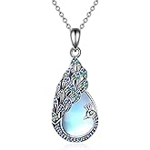 Amazon.com: JERWLI Peacock Gifts for Women Sterling Silver Abalone ...
