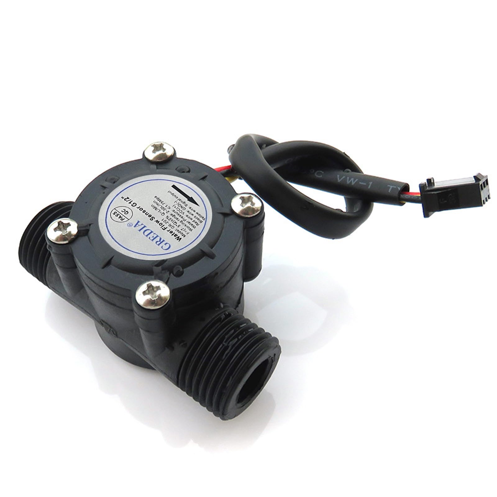 Mua 1/2" Water Flow Sensor Food-Grade Switch Hall Effect Flowmeter ...