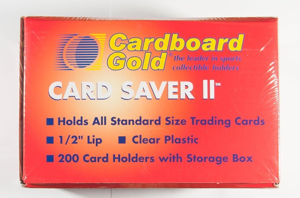200 Cardboard Gold Card Saver 2 Semi-rigid Card Holders by Card Saver ...