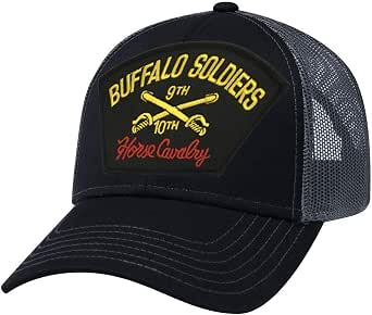 Buffalo Soldiers Horse Cavalry Mesh Back Cap Black at Amazon Men’s ...