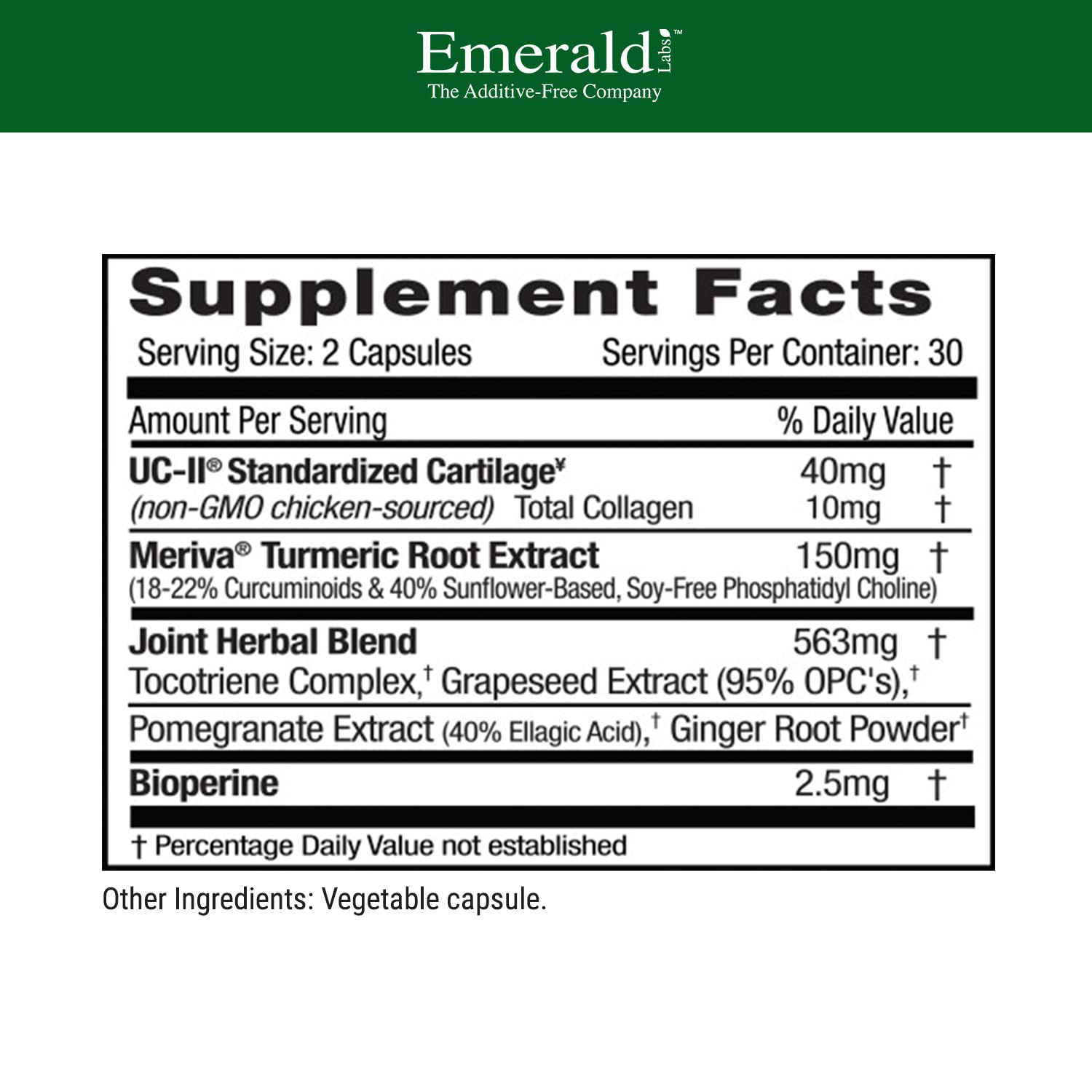 Mua EMERALD LABS UC-II Joint Formula - Made with Undenatured Collagen ...