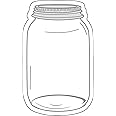 Amazon.com: Schoolgirl Style Industrial Chic 36-Piece Rustic Mason Jar ...