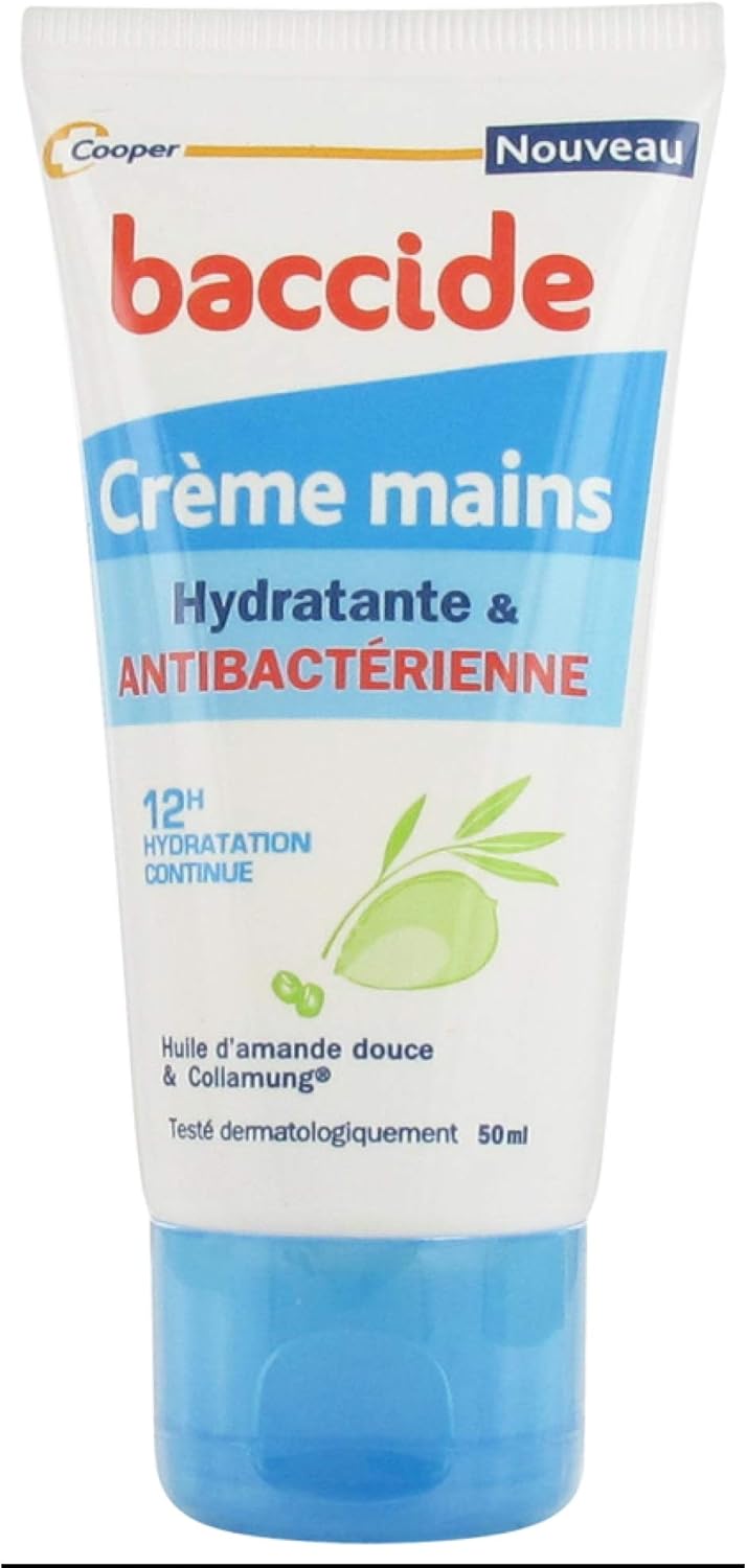 Baccide Crème Mains Hydratante et Antibactérienne 50 ml: Amazon.fr ...