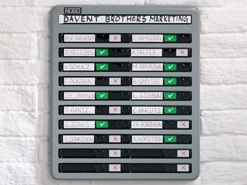 Amazon.com : Nobo in/Out Board Card Inserts (30 Pack) : Office Products