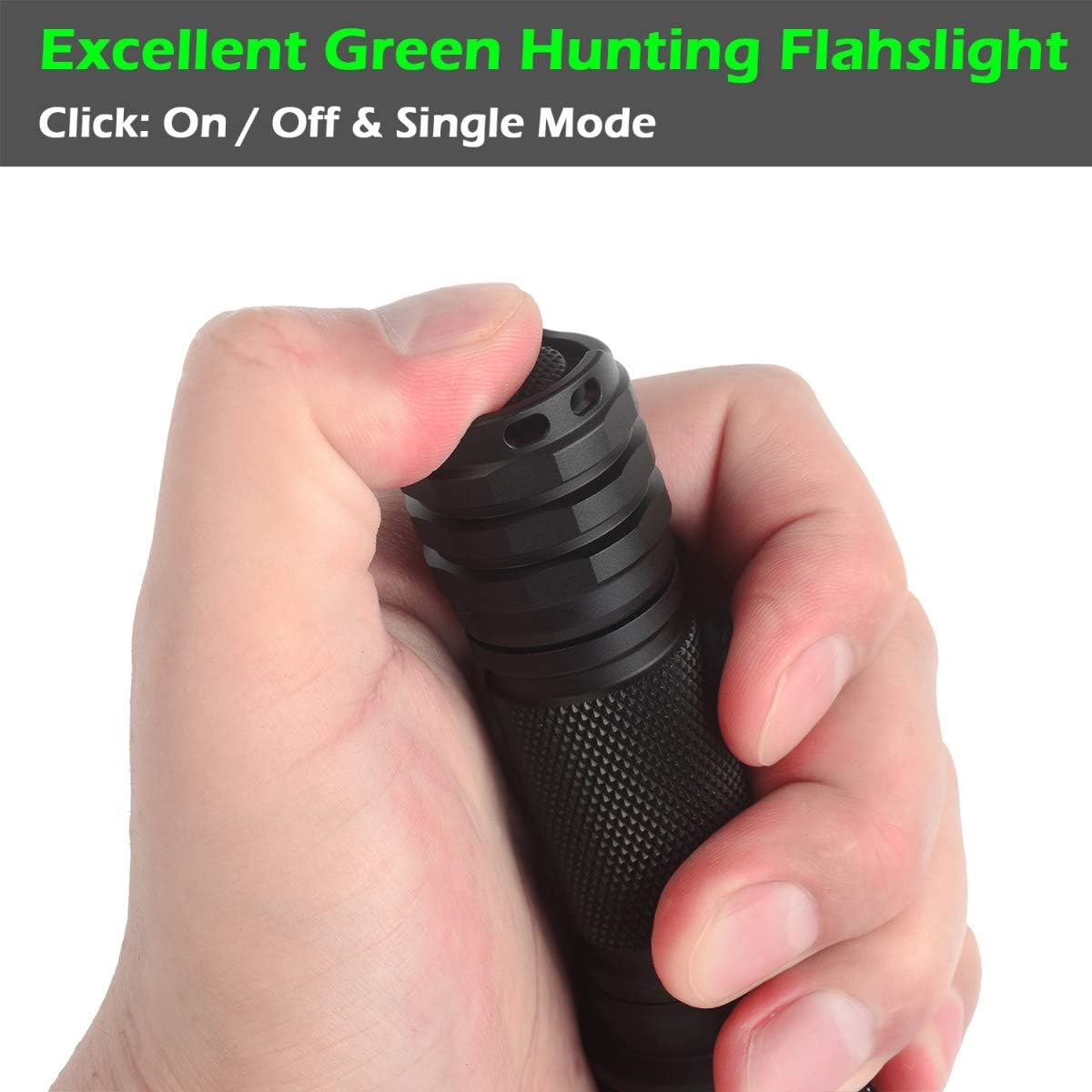 UltraFire Green Light LED Torch 525nm Super Power Single Mode Tactical ...