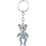 Sabrina Silver Jeweled Bunny Rabbit Key Chain Crystal Key Ring for ...
