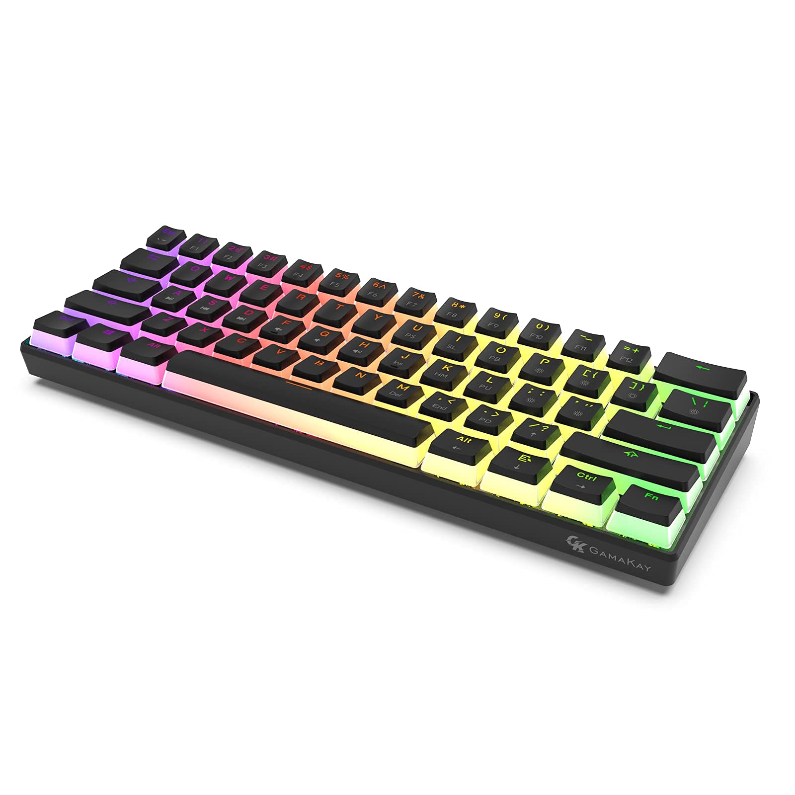 Mua GK GAMAKAY MK61 RGB Pudding Keyboard, 61 Keys Optical Switch PBT ...