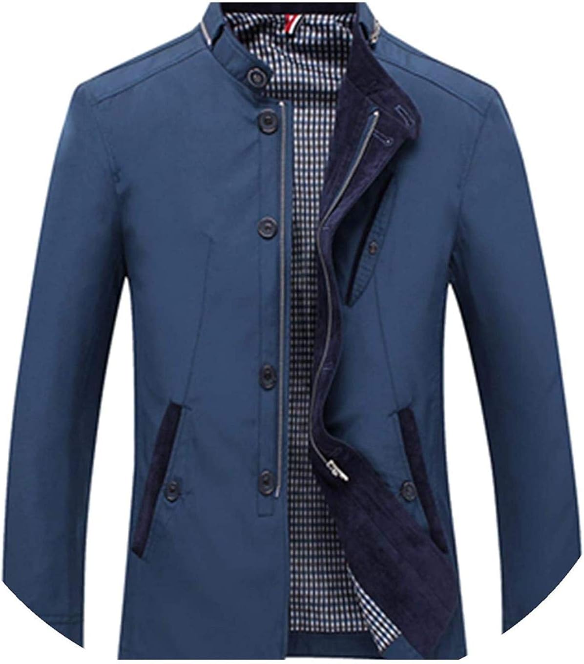 Long Jackets Men's Windbreaker Autumn Casual Coats Men Outerwear Slim ...