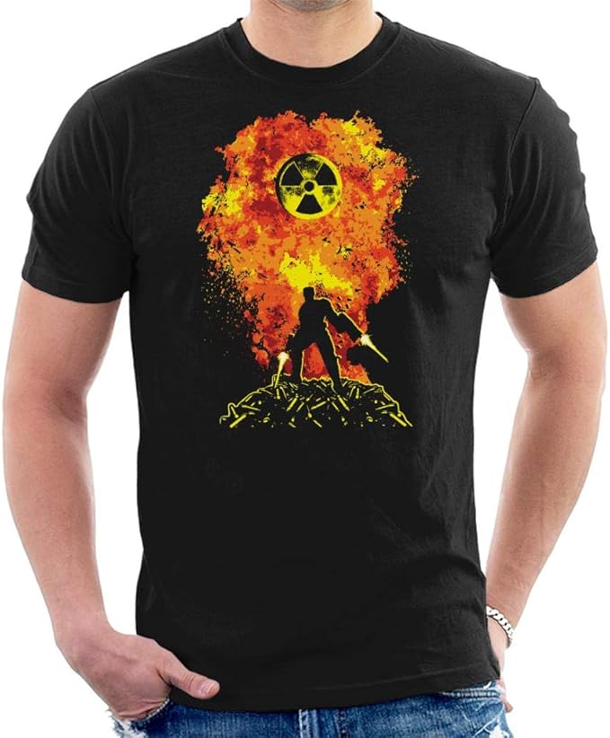 Nuke Em All Duke Nukem Men's T-Shirt: Amazon.co.uk: Clothing