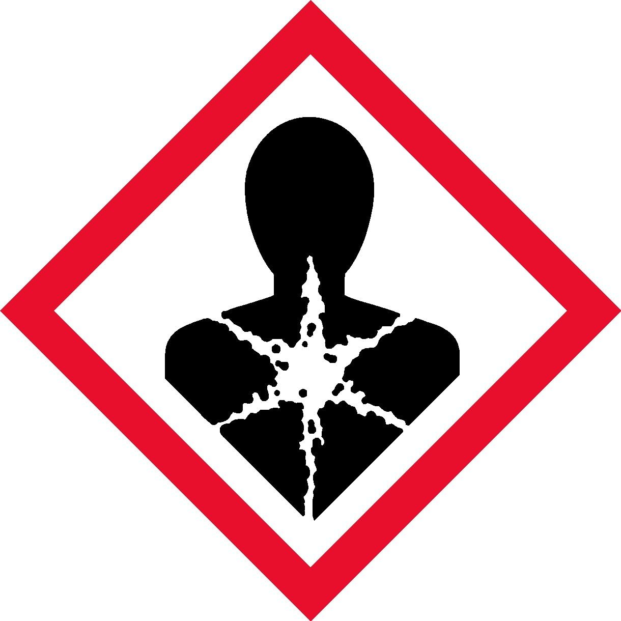 Amazon.com: OSHA Compliant, GHS Health Hazard, Pictogram, Red Border ...