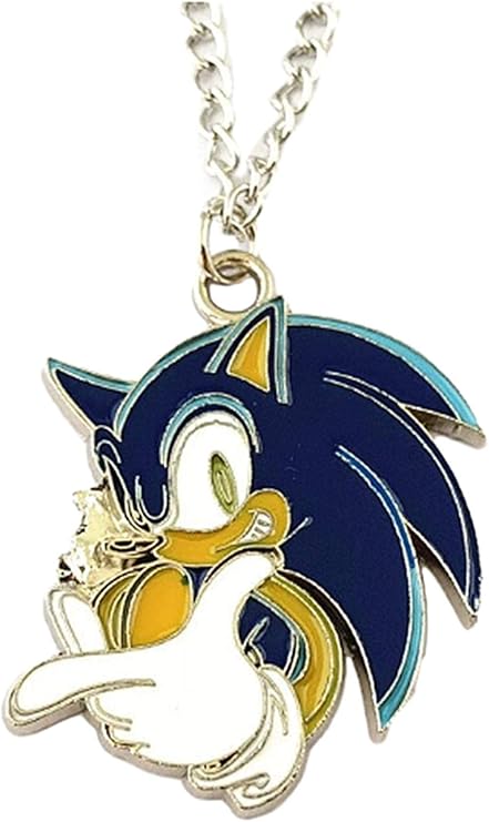 Amazon.com: EC Trading Sonic Hedgehog Face Cartoon Pendant Necklace ...