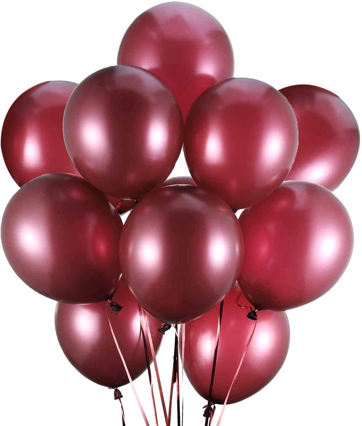 Amazon.com: Latex Balloons, 100-Pack, 12-Inch Burgundy(Burgundy ...