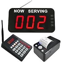 Amazon.com: Take A Number System Queue Calling System Queue Management System with Thermal ...