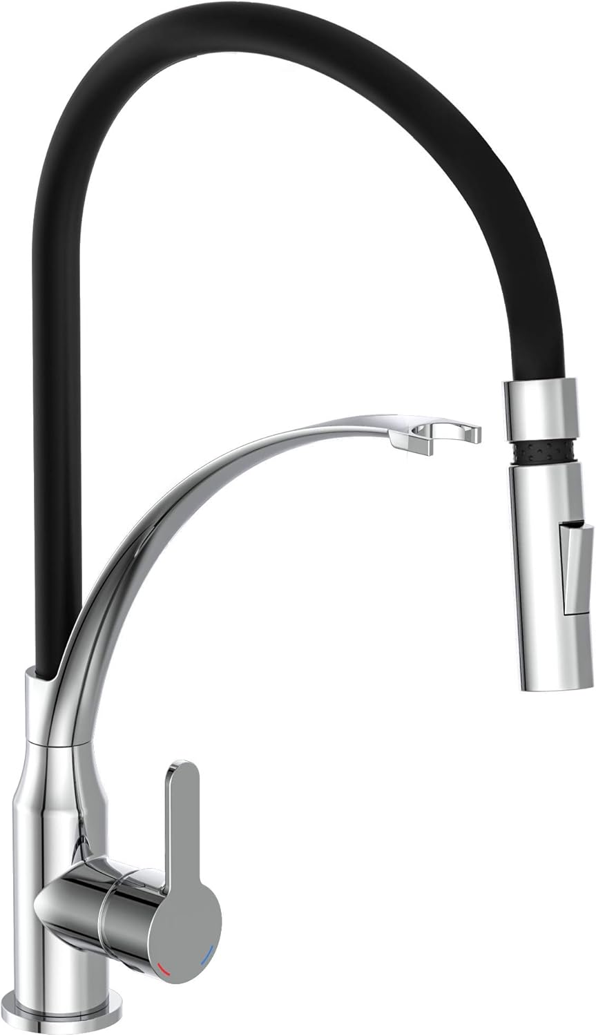 EISL NI183CARCRB CARNEO Kitchen Tap with Extendable Shower Tap for ...
