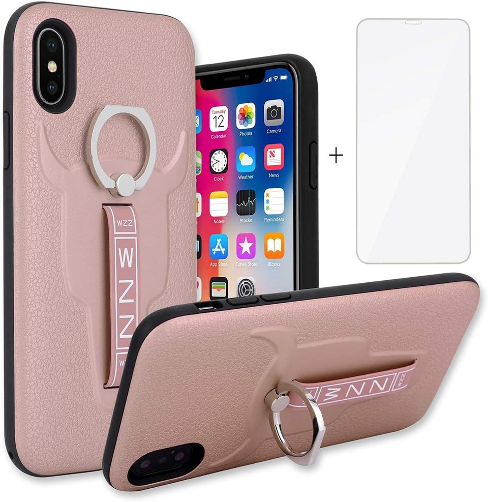 Asuwish iPhone X/Xs Case,Phone Cases with Ring Holder and Screen ...