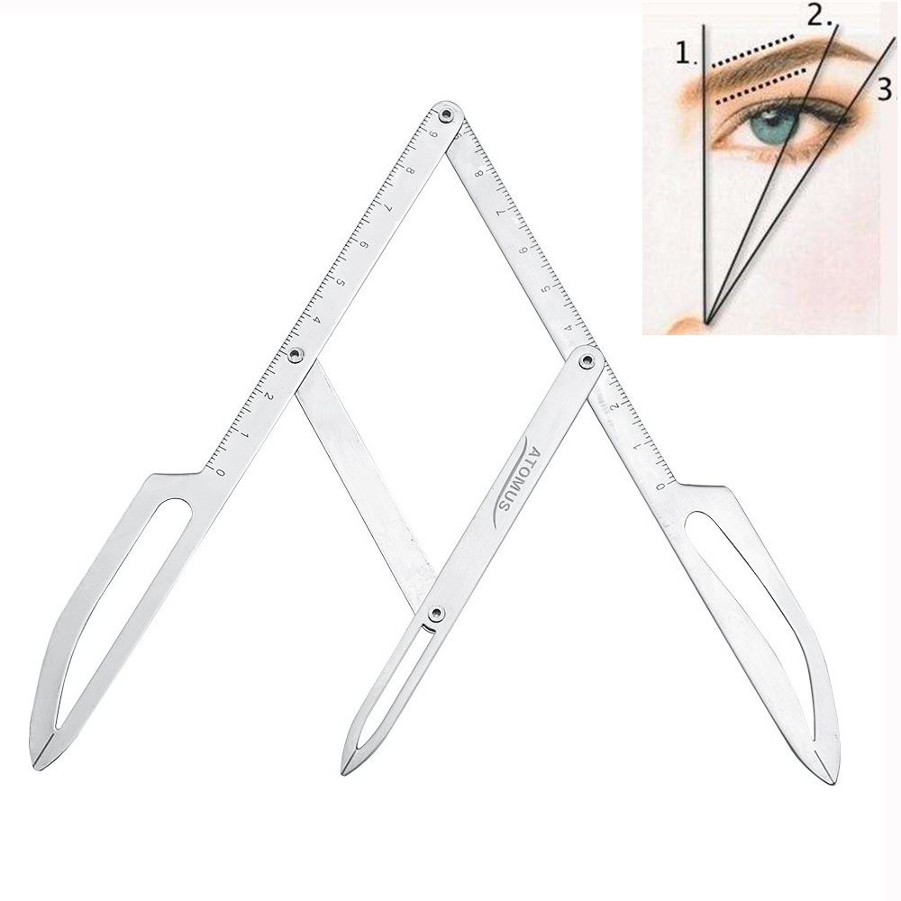 ATOMUS Eyebrow Tattoo Ruler Three-point Positioning Microblading ...