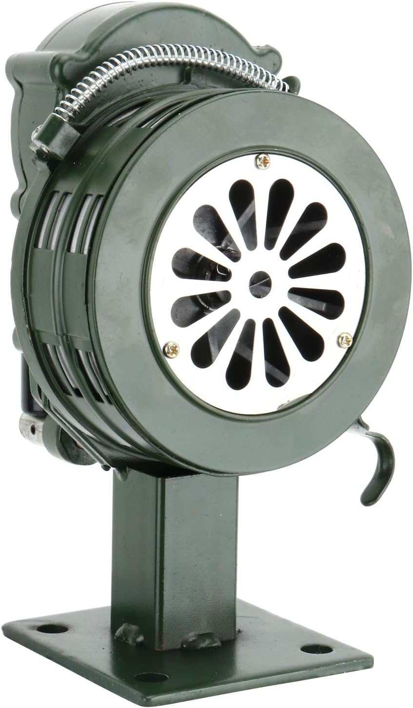 DasMorine Portable Manual Operated Air Raid Siren,110db Hand Crank ...