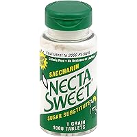 Amazon.com: Necta Sweet Saccharin Tablets, 1-Grain, 1000 Tablet Bottle ...