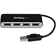 Amazon.com: StarTech.com 4 Port USB 2.0 Hub - USB Bus Powered - Portable Multi Port USB 2.0 ...