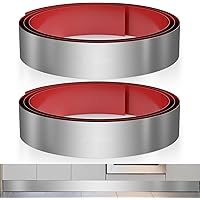 Sanbege Stainless Steel Toe Kick Cover, 4" x 102" Baseboard Plate, Self ...