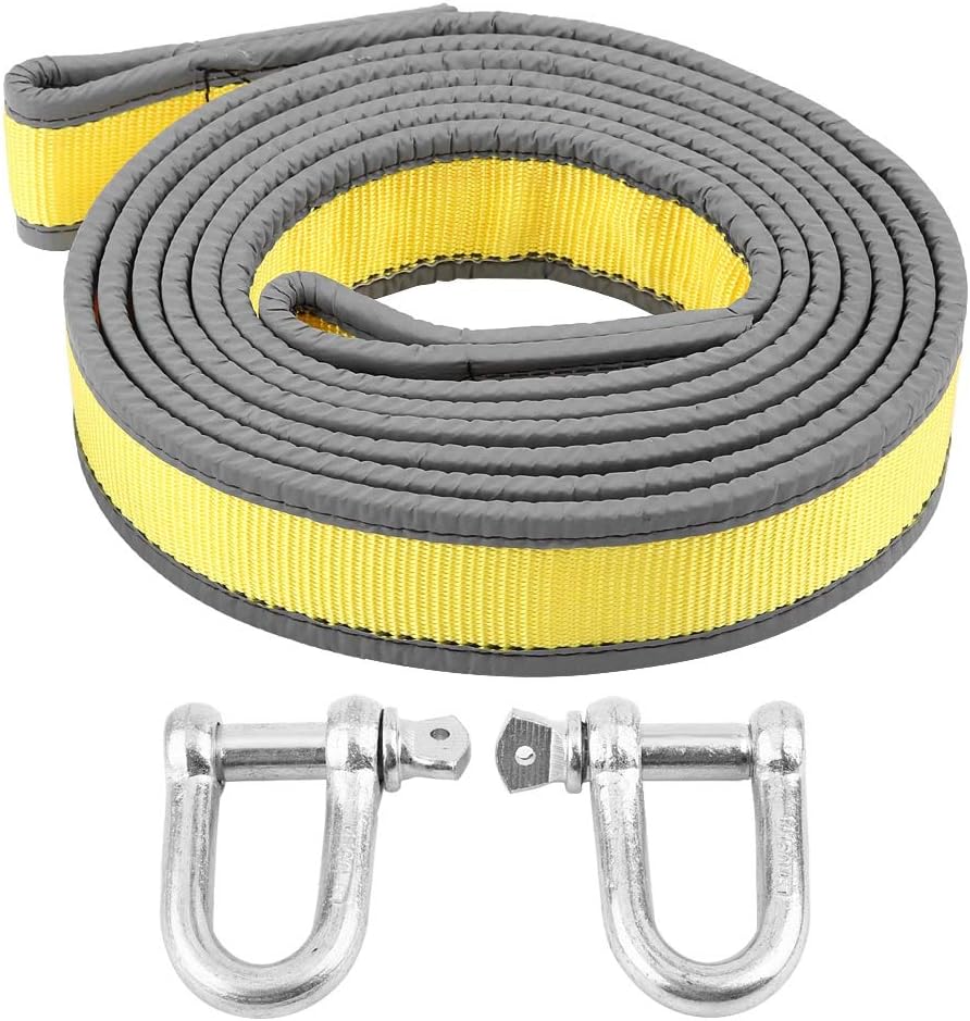 EBTOOLS Tow Towing Pull Rope Strap Cable,Heavy Duty Towing Belt Up to 8 ...