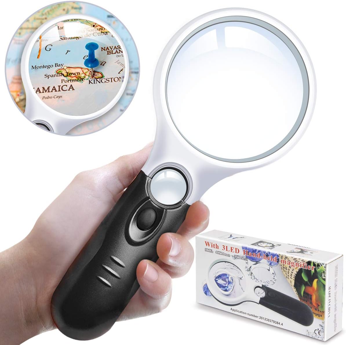 Magnifying Glass With Light Handheld Magnifier For Reading Writing Magnifying Glass With Light Handheld Magnifier For Reading Writing