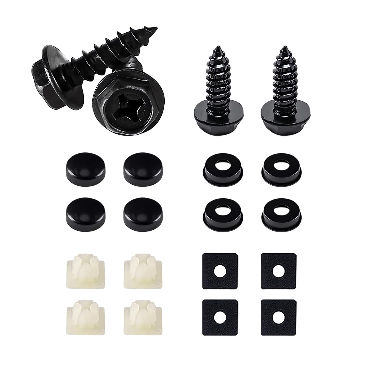 Mua 4 PCS Car License Plate Screws Kits, Rustproof Rear and Back ...