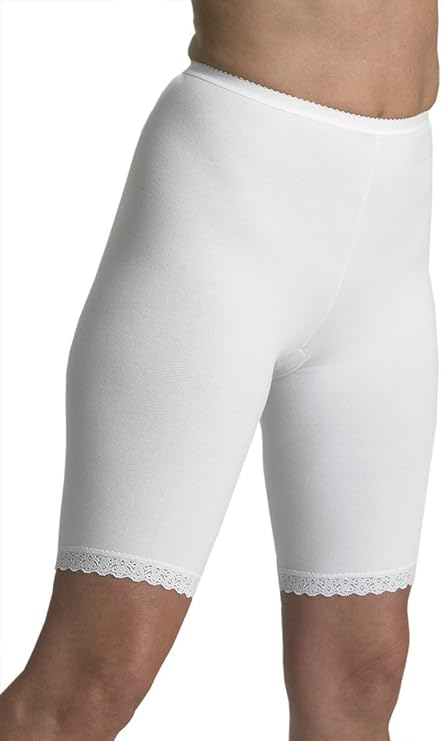 Brettles Ladies Long Leg Briefs, Long Leg Knickers Pantaloon with Lace ...