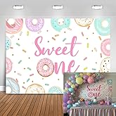 Amazon.com : Avezano Sweet One Birthday Backdrop for Baby Girl's First ...