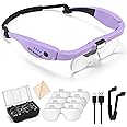 Amazon.com: Dilzekui Magnifying Glass with Light 1.5X to 5.0X, Rechargeable Magnifying Glasses ...