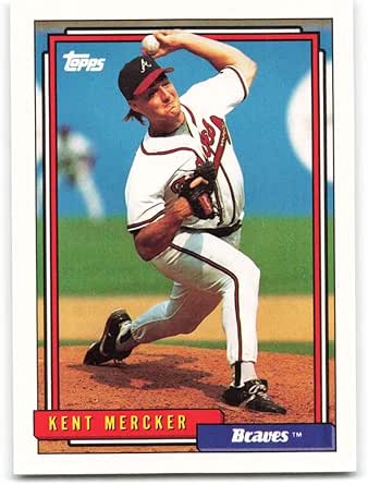Amazon.com: 1992 Topps Baseball #596 Kent Mercker Atlanta Braves ...