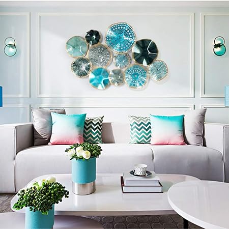 Little stars Metal Wall Decor blue-green Turquoise Metal Wall Art ...