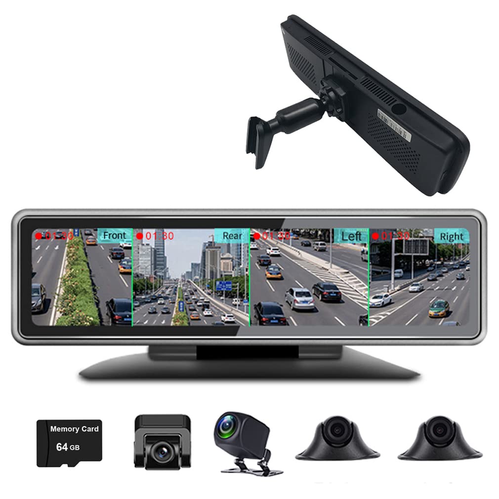 Mua XRC TECH Car Mirror Dash Cam, 4CH Camera Simultaneous Recording ...