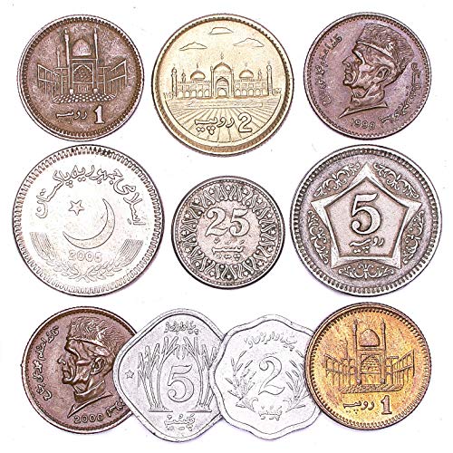 10 Old Coins from Islamic Republic of Pakistan. Collectible Coins ...