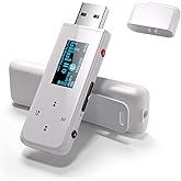 Amazon.com: 64GB Clip MP3 Player Bluetooth 5.3, MECHEN Mini Portable ...