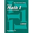 Saxon Math 1 An Incremental Development: Home Study Teachers Edition ...