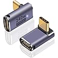 Amazon.com: Poyiccot 240W USB C 90 Degree Adapter, Up & Down 90 Degree USB C Adapter,(40Gbps, 8K ...