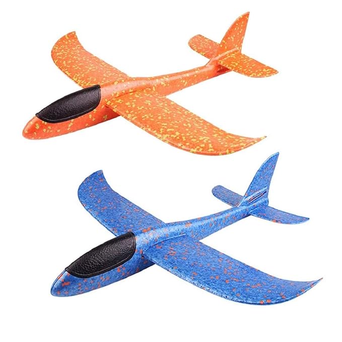 Buy FunBlast Airplane Toy (Pack of 2) - 17.5 Large Throwing Foam Plane ...