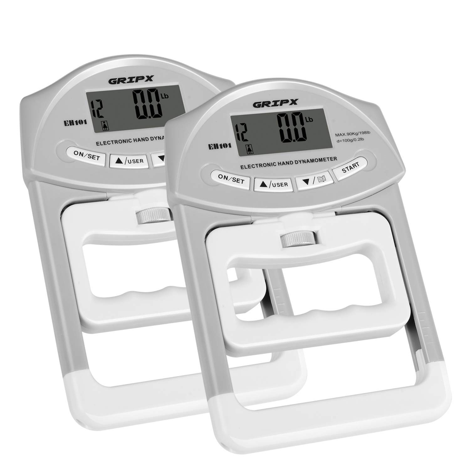 Buy GRIPX Digital Hand Dynamometer Grip Strength Measurement Meter Auto ...