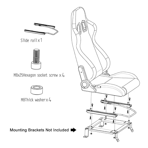 G Rocker IKON MOTORSPORTS, Universal Bucket Racing Seat Right Bucket ...