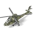 Amazon.com: SEBUNAS 1:72 Scale AH-64 Apache Quick Build Helicopter ...