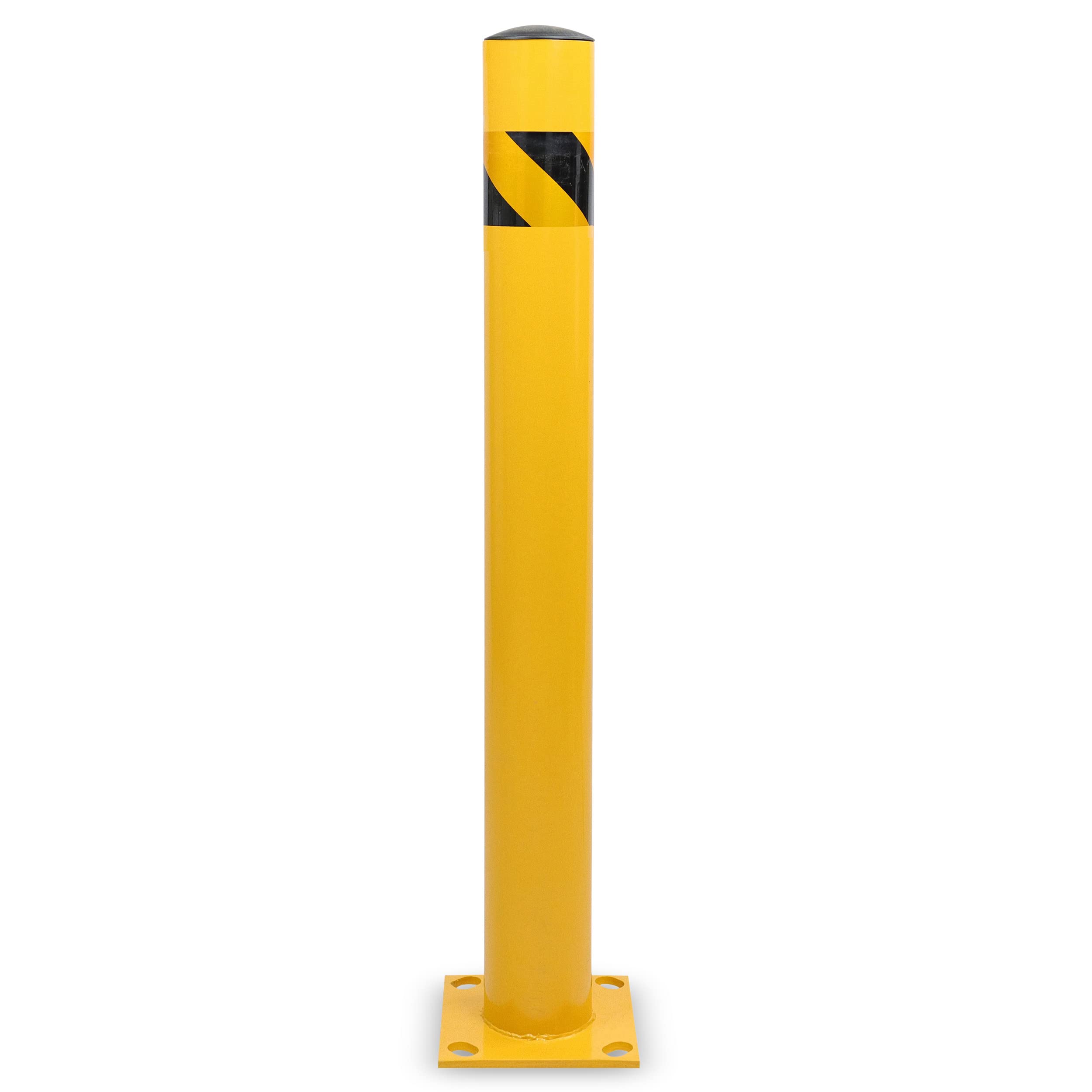 BISupply Safety Bollard Post Parking Barrier 1 Pack - 42in Yellow Pipe ...