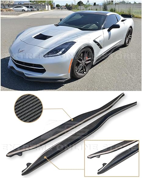 Z06's Z07 Performance Package Style Carbon Fiber Rocker Panel Side ...