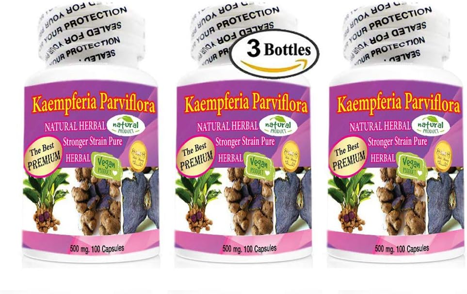 Amazon.com: The Best Premium Kaempferia Parviflora 500mg 3 Bottle 300 ...