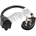 Amazon.com: Cable Leader Ultra Low Profile Power Extension Cord Cable 1 ft NEMA 5-15P to NEMA 5 ...