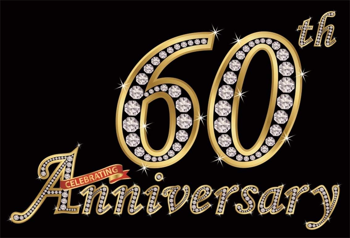 Amazon Leyiyi 7x5ft 60th Wedding Anniversary Backdrop Happy 60 Amazon Leyiyi 7x5ft 60th Wedding Anniversary Backdrop Happy 60
