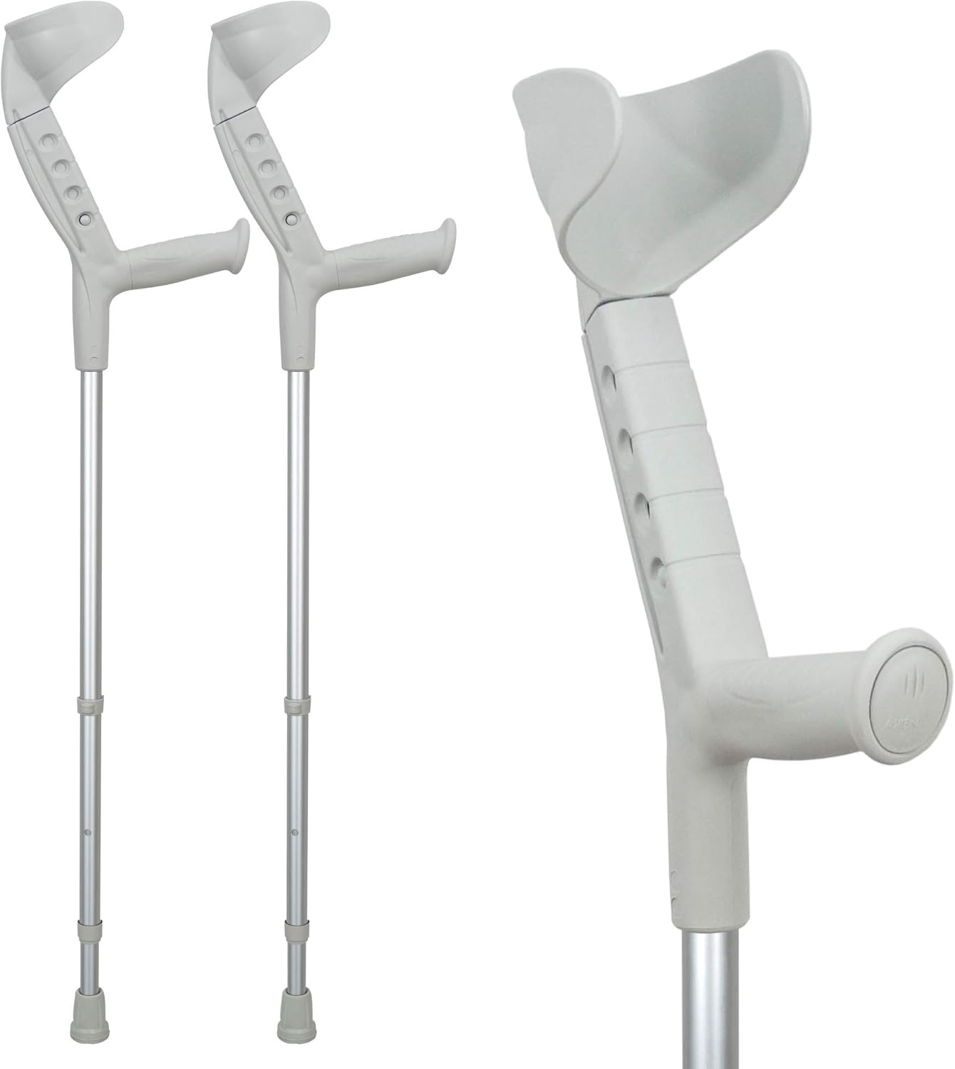 ORTONYX Forearm Crutches with Adjustable Support (1 Pair), Ergonomic ...